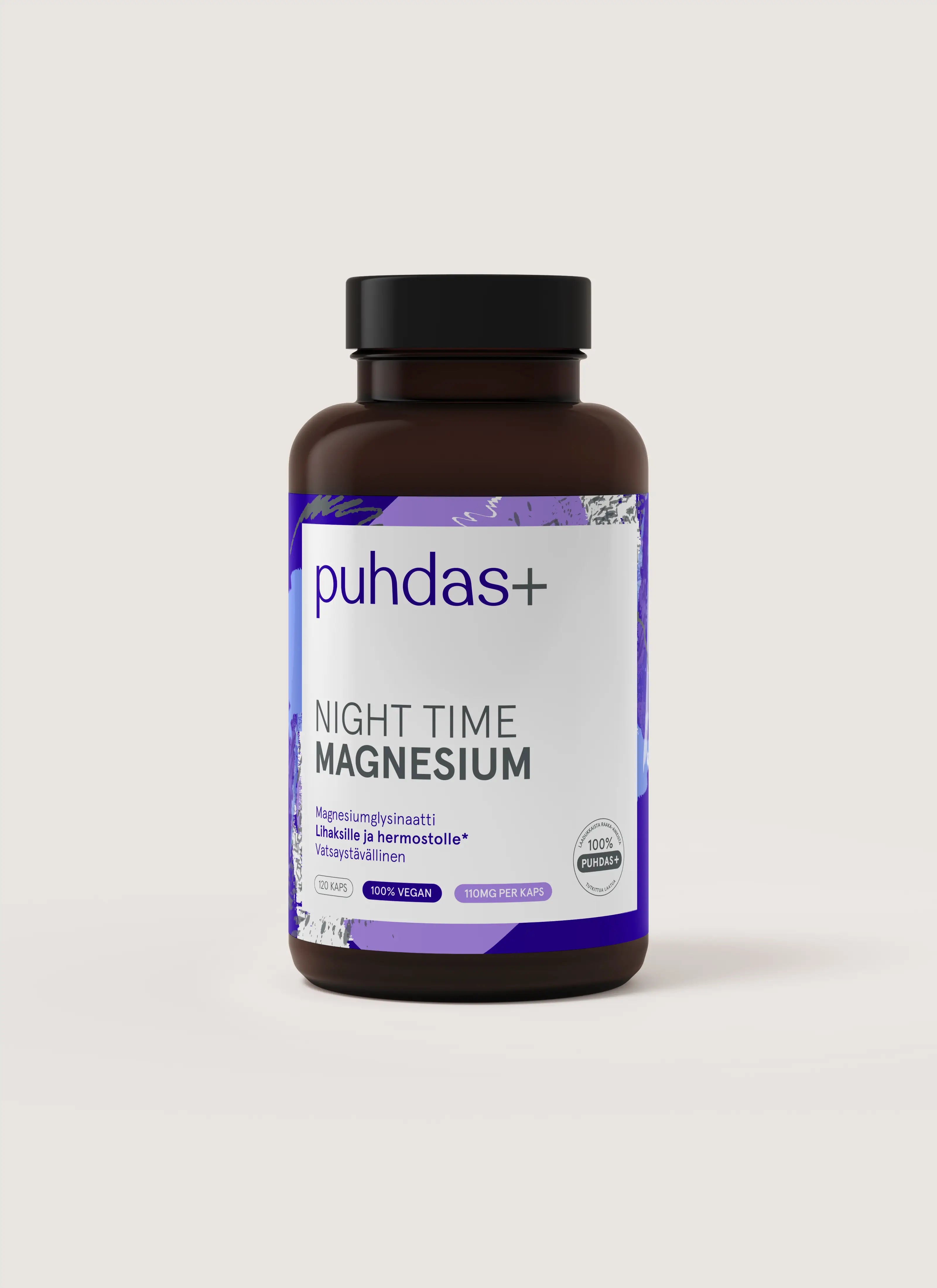 Night Time Magnesium 120 kaps – puhdasplus